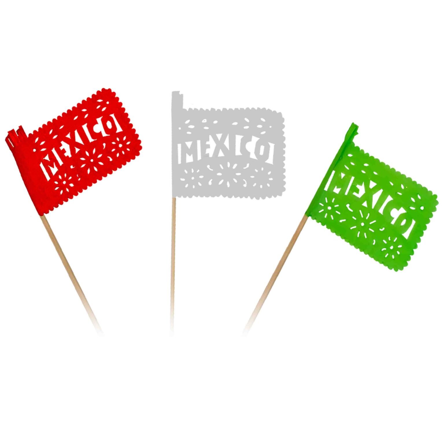 25 Banderitas Cocteleras patrias - Artemex