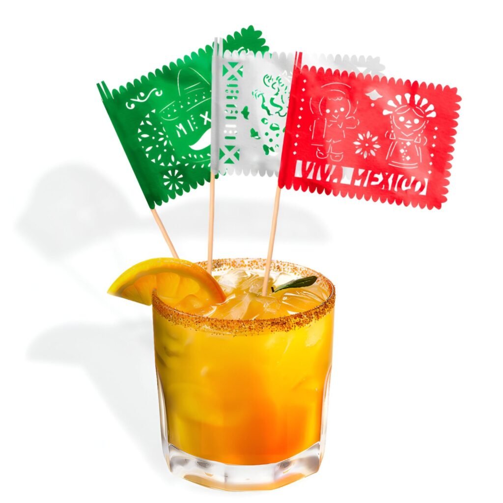 25 BANDERITAS COCTELERAS PATRIAS - Artemex
